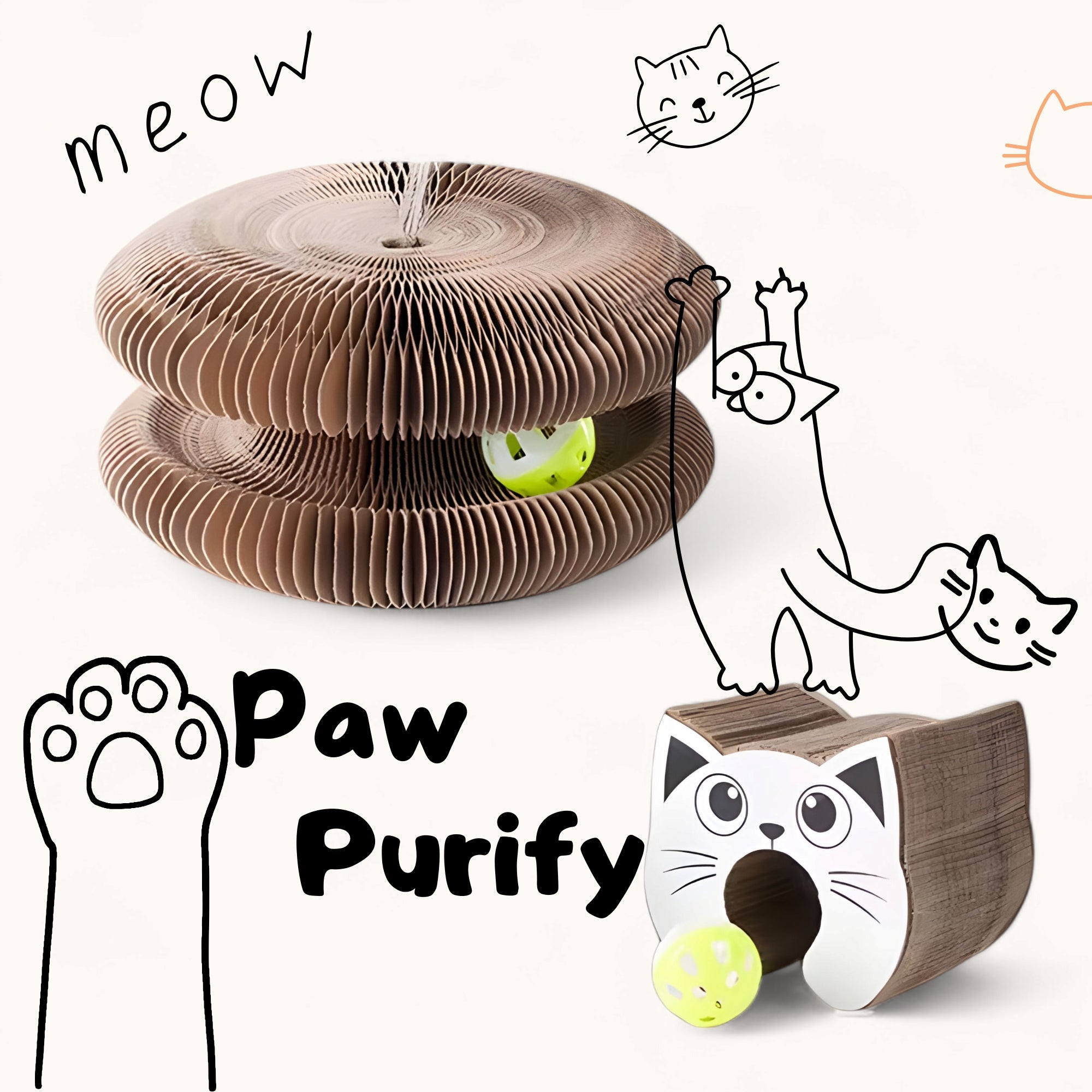 Scratch&Curl - Endless Fun and Comfort for Happy Cats! – PawPurify